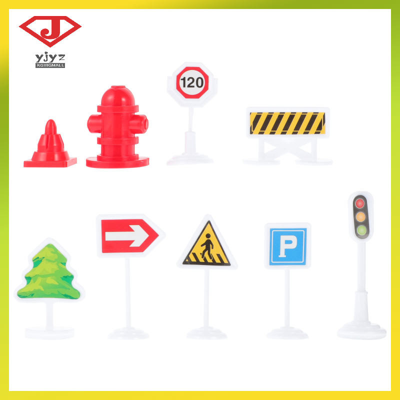 Toy Toys Traffic Sign Road Signs for Toddler Model Roadblock Cognitive ...