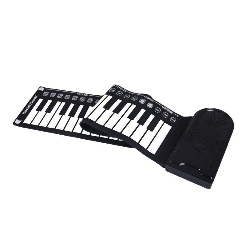 49 Key Hand Rolled Piano with Horn Silicone Children's Beginner ...
