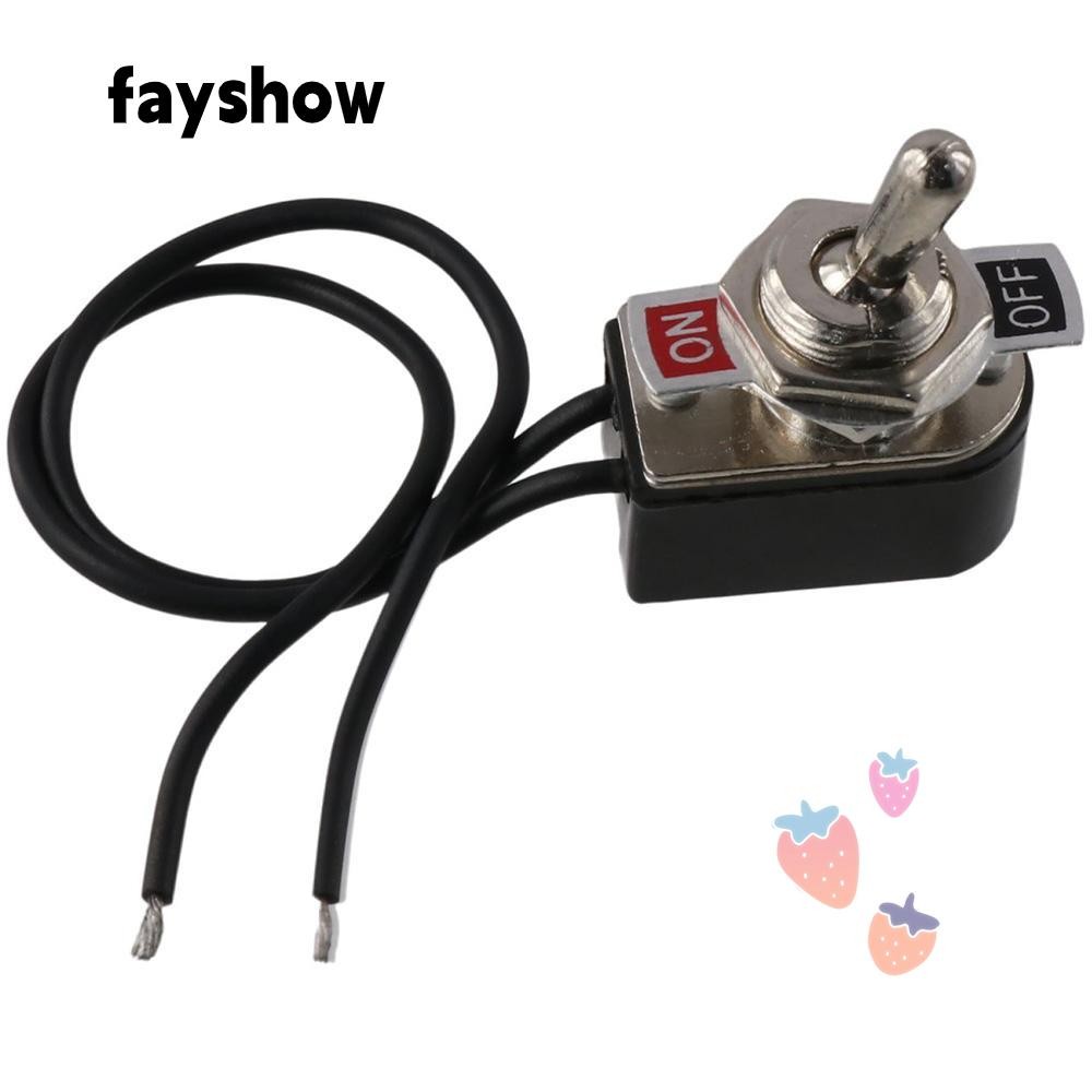 FAY Toggle Switch, Mini 2 Pin Toggle Rocker Switch, Durable AC 6A/125V ...