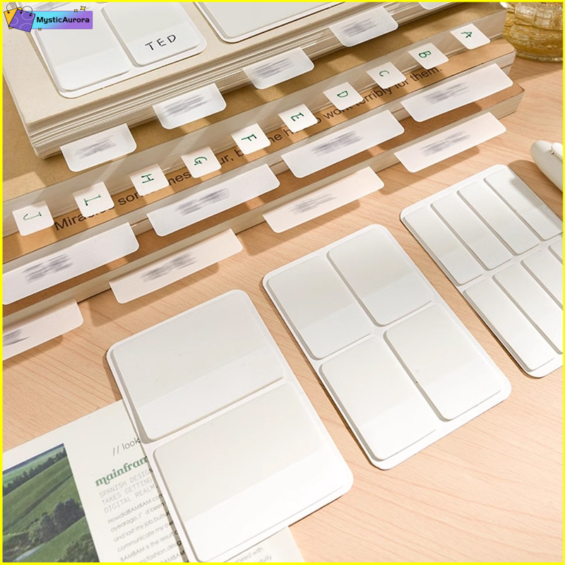 【⭐MA】Office White Sticky Note BOPP Material High Viscosity Double-sided ...