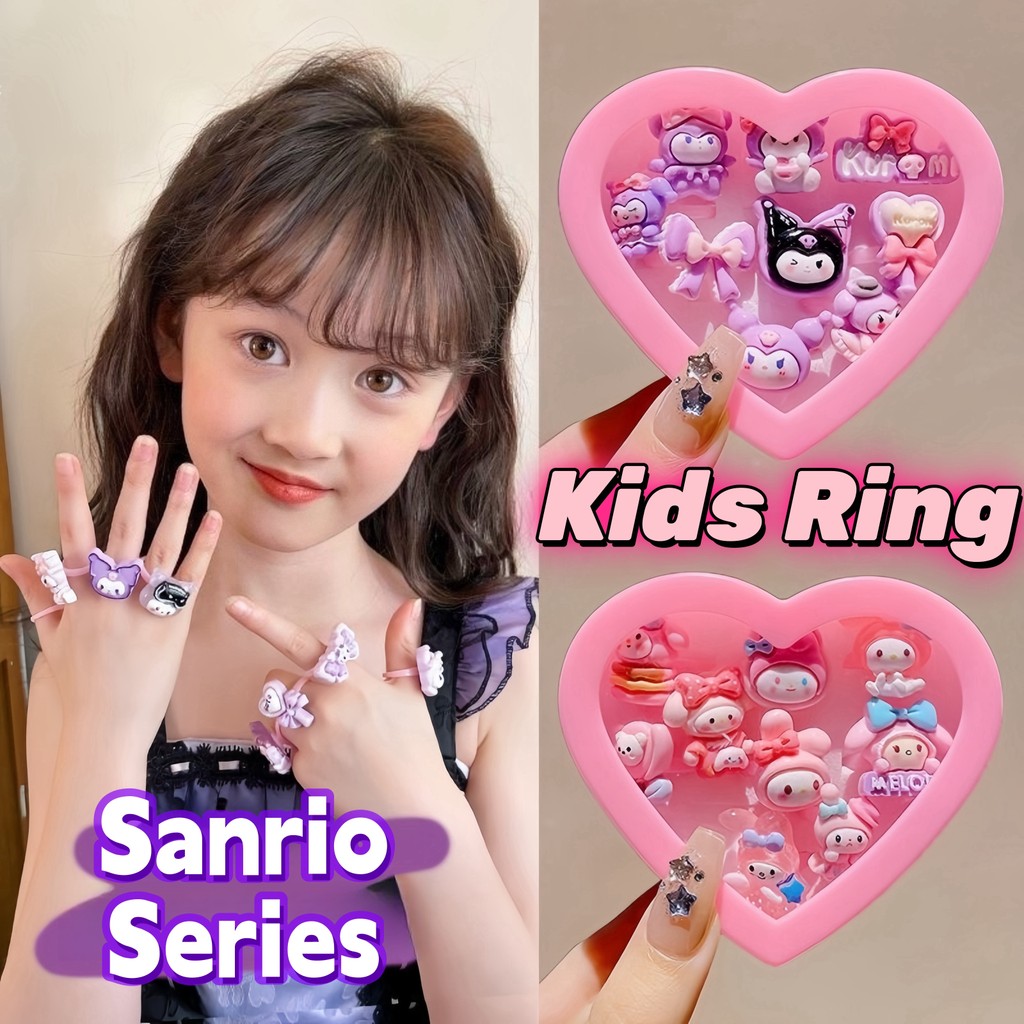 Sanrio Girls' Rings For Kids Kuromi Children's Ring Baby Hand ...