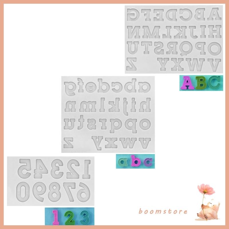 Boom 26 English Letters Numbers Keychain Epoxy Resin Mold Handmade DIY ...