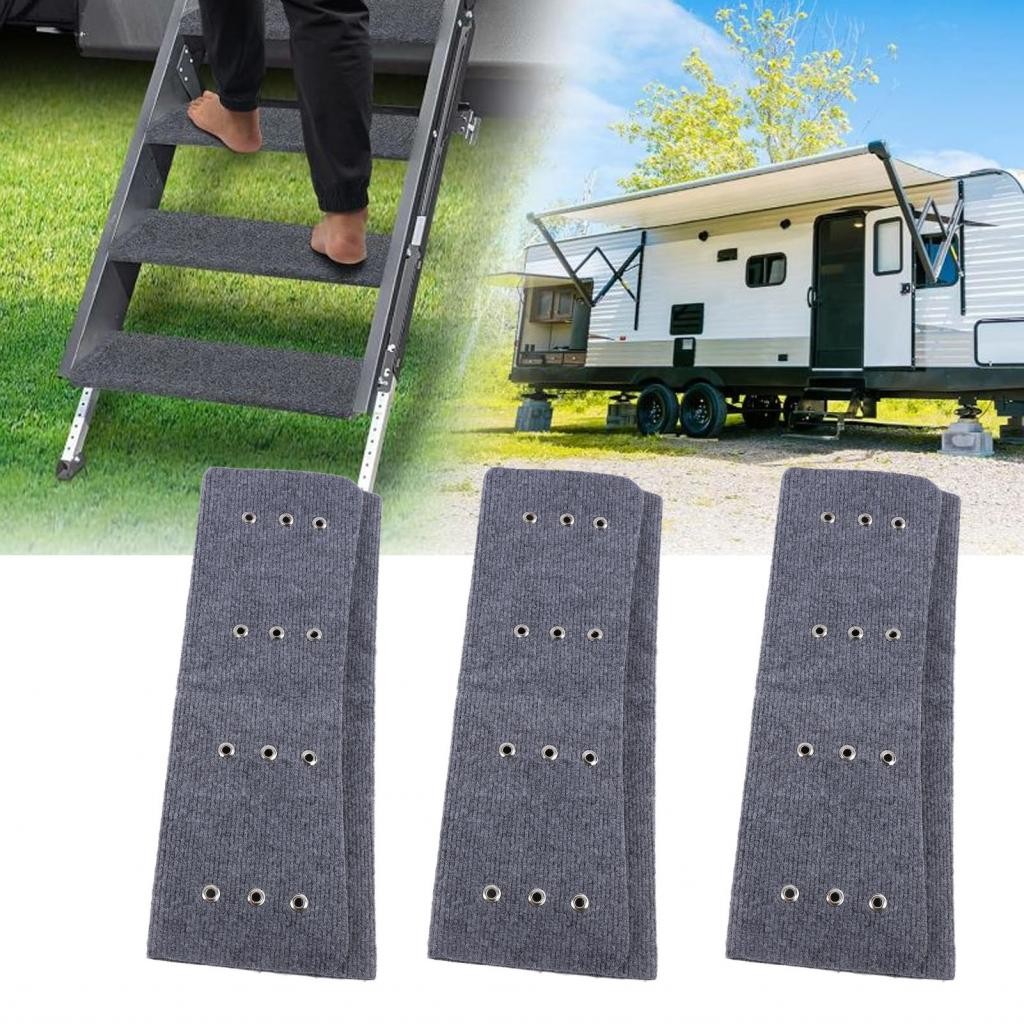Gugushop RV Step Covers Stair Cover Felt Cloth Dirt Resistant 3pcs 22 X ...