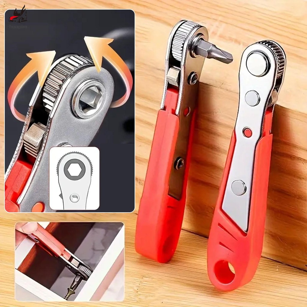 Reversible Ratcheting Screwdriver Set with Smooth Ratcheting Ergonomic ...