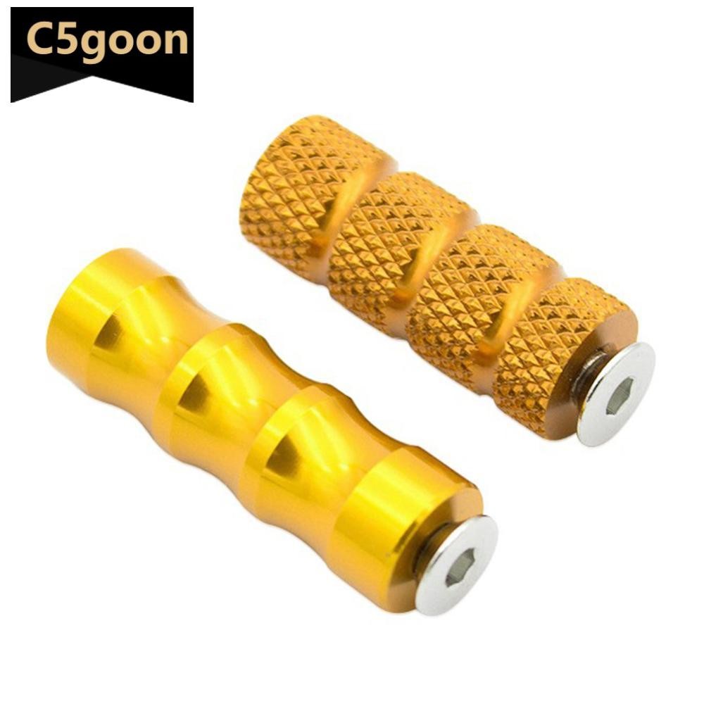 C5GOON 1Pair CNC Motorcycle M6 Racing Gear Shift Lever Peg Brake Pedal ...