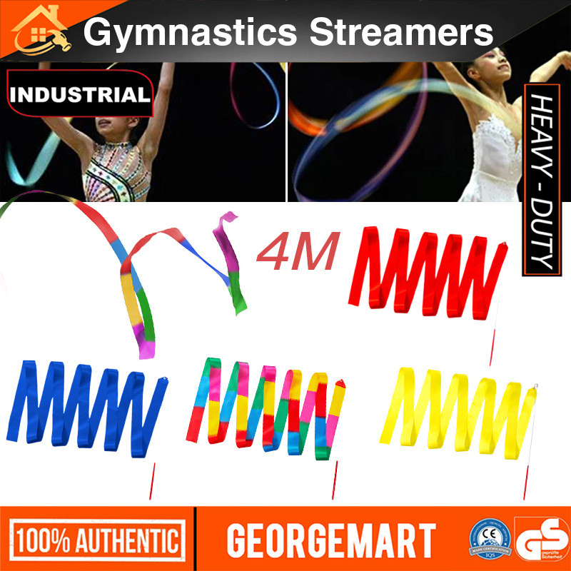4m Colorful Gym Ribbons Dance Ribbon Rhythmic Artistic Gymnastics ...