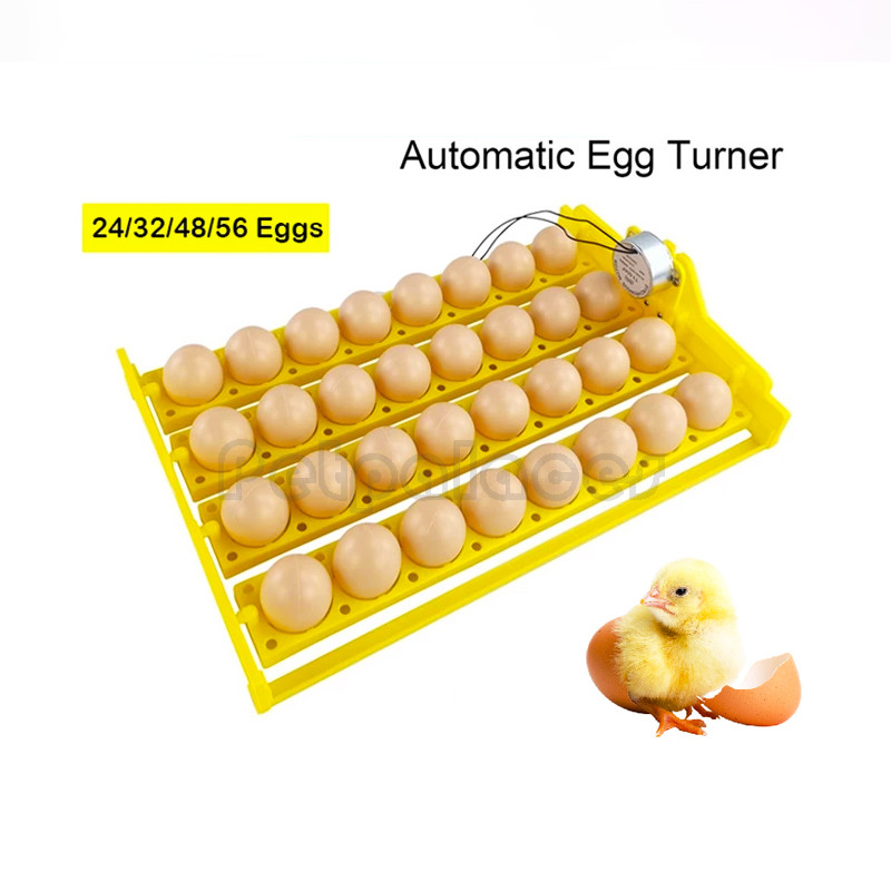 32/56 Eggs Tray Automatic Incubator Poultry Chicken Hatching Device Egg ...