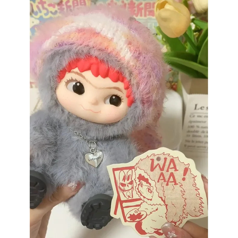Wakuku Fuzzy Trendy Fun Party Blind Box Cute Wakuku Action Figure ...