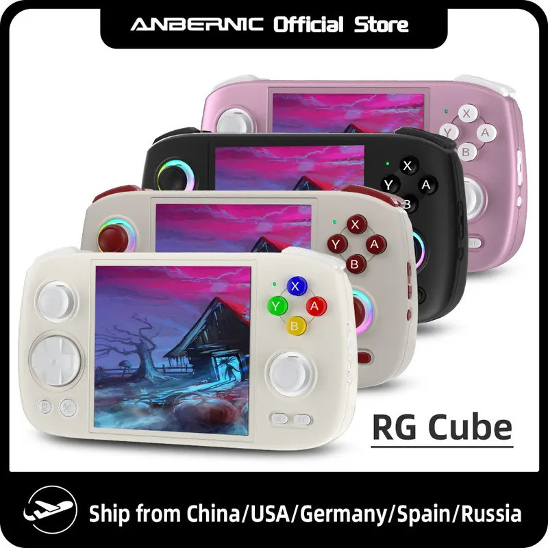 ANBERNIC RG Cube Retro Handheld Game Console 64bit Android 13 Unisoc ...