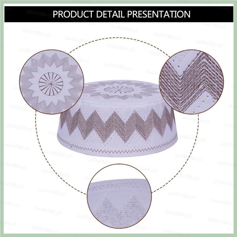 As Unique Ethnic Muslims Men Prayer Hat Traditional Islamic Kufi Hat ...