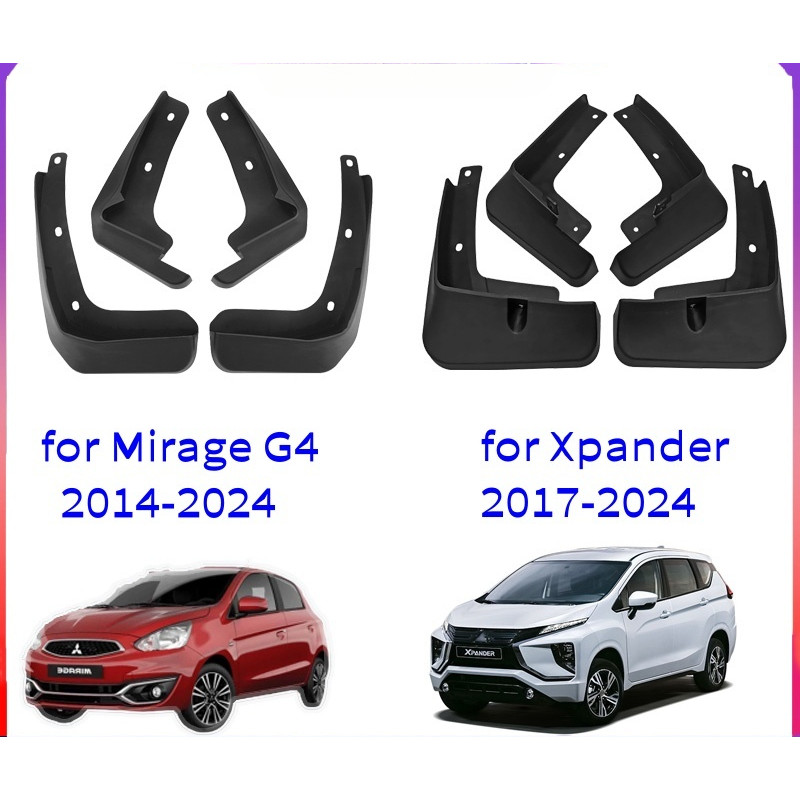 Mud Guard for Mitsubishi Mirage G4/Xpander Car Front & Rear Mud Flaps ...