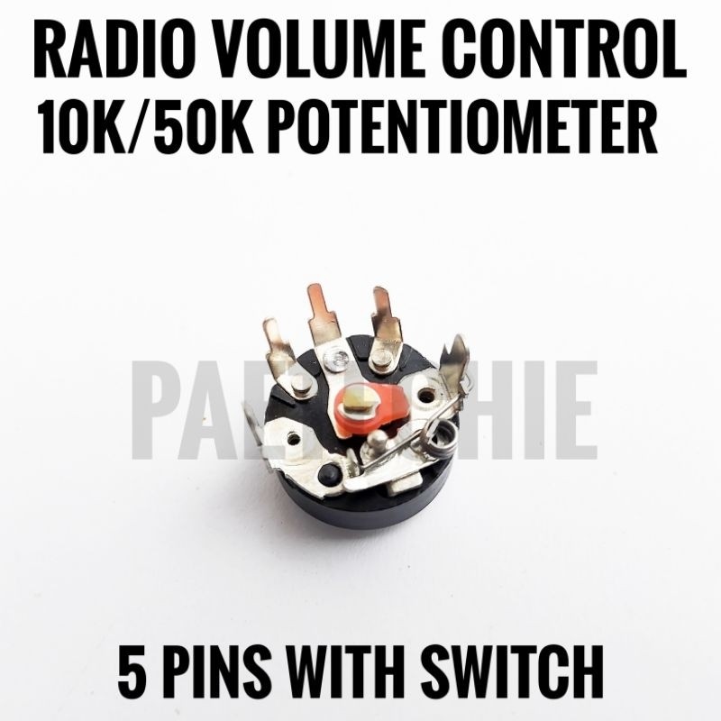 10k B10k 5 pin Potentiometer Volume Control With Switch for Pocket AM ...