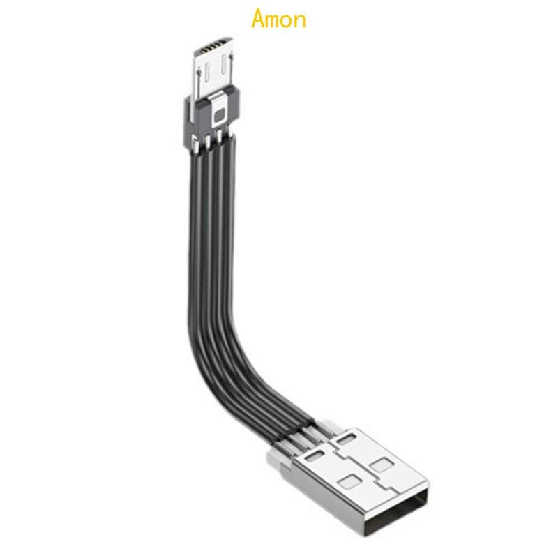 Amon Soft Flat Slim Thin Ribbon Micro USB to USB Charging and Data ...