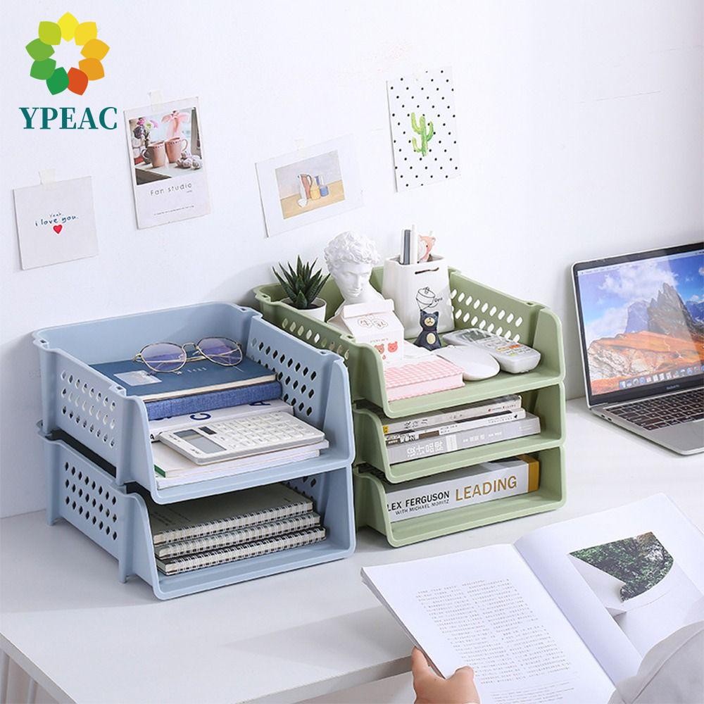 YPEAC Stackable File Rack, Desktop Organizer File Organizer A4 File ...