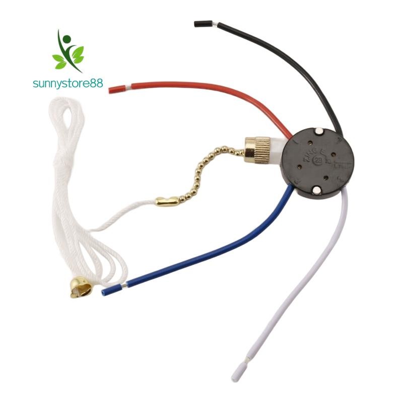 Ceiling Fan Switch Kit 3 Speed 4 Wire, Fan Switch Zipper Speed Control ...