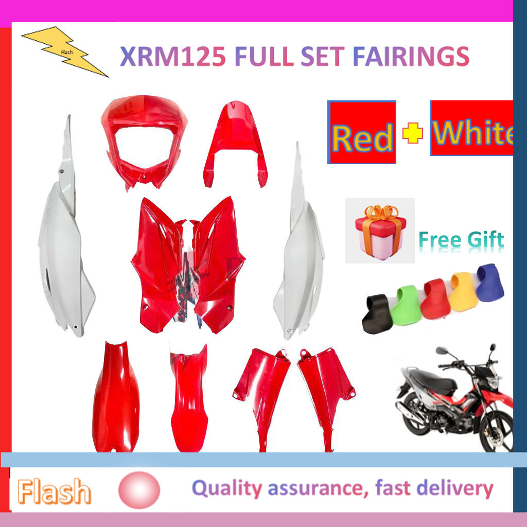 FULL FAIRING SET FOR HONDA XRM 125 7IN1 MOTORCYCLE ACCESSORIES | Shopee ...