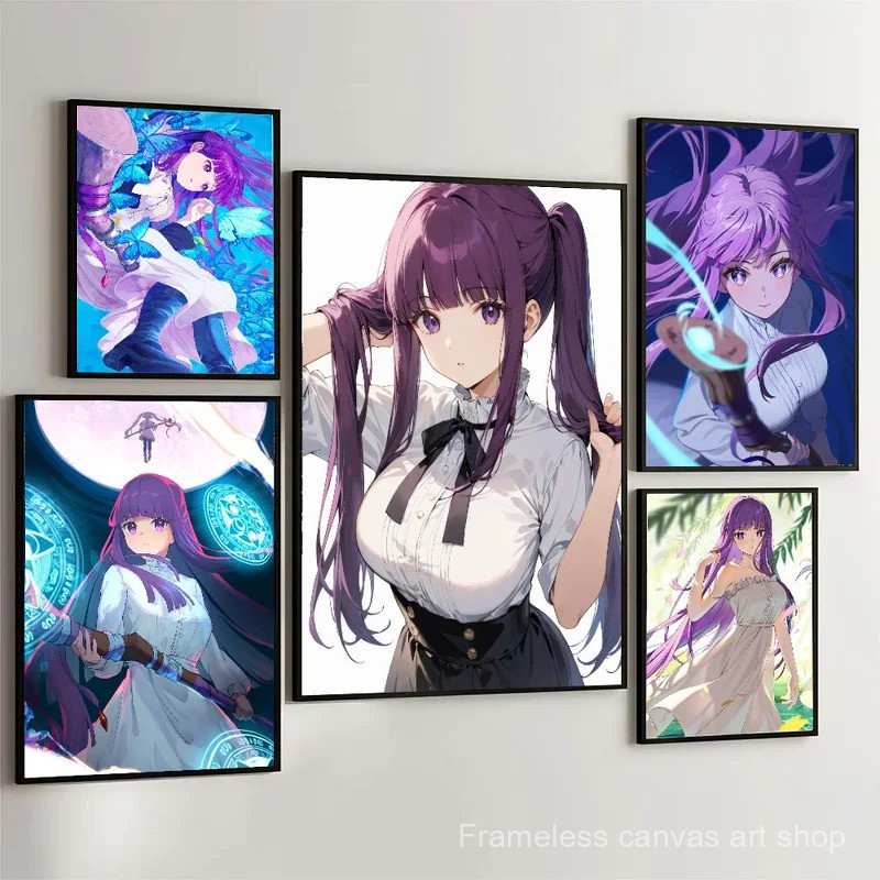 Fern Animation Frieren Beyond Journeys End Poster Wall Art Home Decor ...