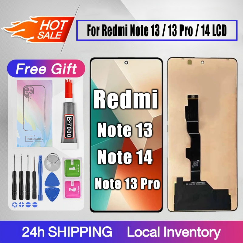 Techparts LCD For Redmi Note 13 4G / Note 13 Pro / Note 13 Pro Plus ...