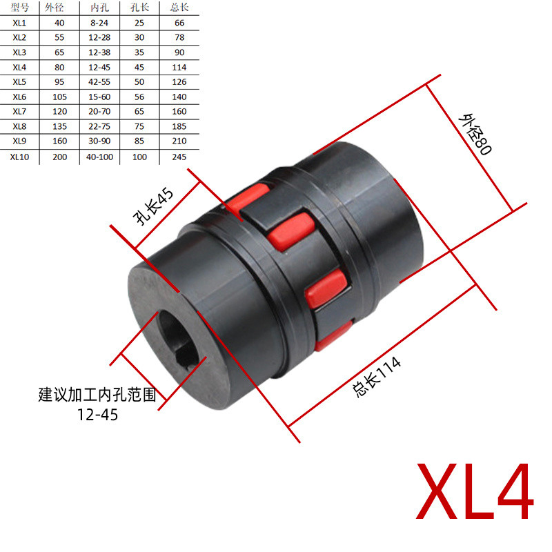 Rigid Torque Arm Coupling45round Steel Elasticity XL High Torque Star ...