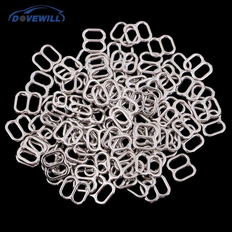 [Dovewill] 100Pcs 8 Bra Strap Ring Sliders Adjuster for Corset Garter ...