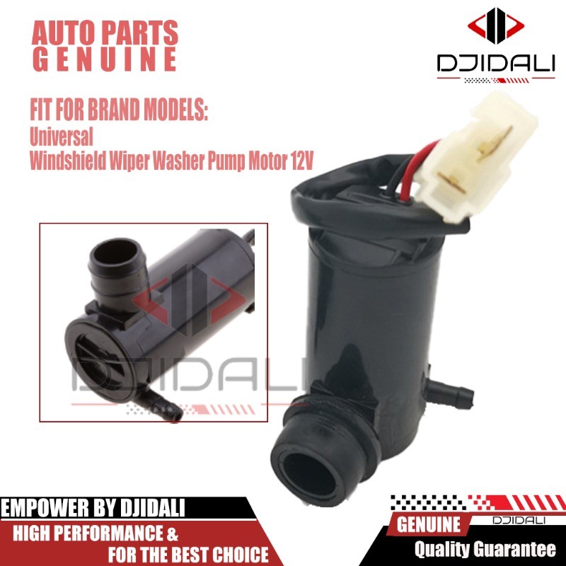 12V Front Windshield Washer Pump Replacement Universal Wiper Washer ...