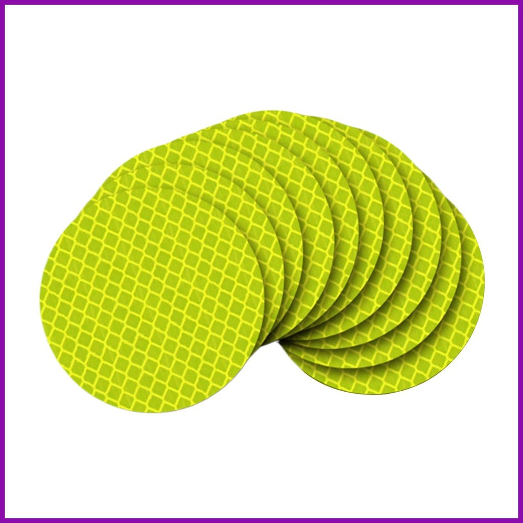 Reflective Car Stickers Waterproof Reflector Tape 10 Pieces Car ...