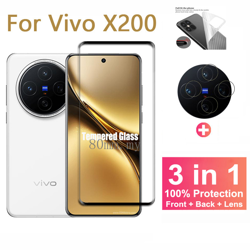 Tempered Glass Screen Protector for Vivo X200 Pro X100 X100s X90 X90s X80 X70 Ultra Pro Plus ...