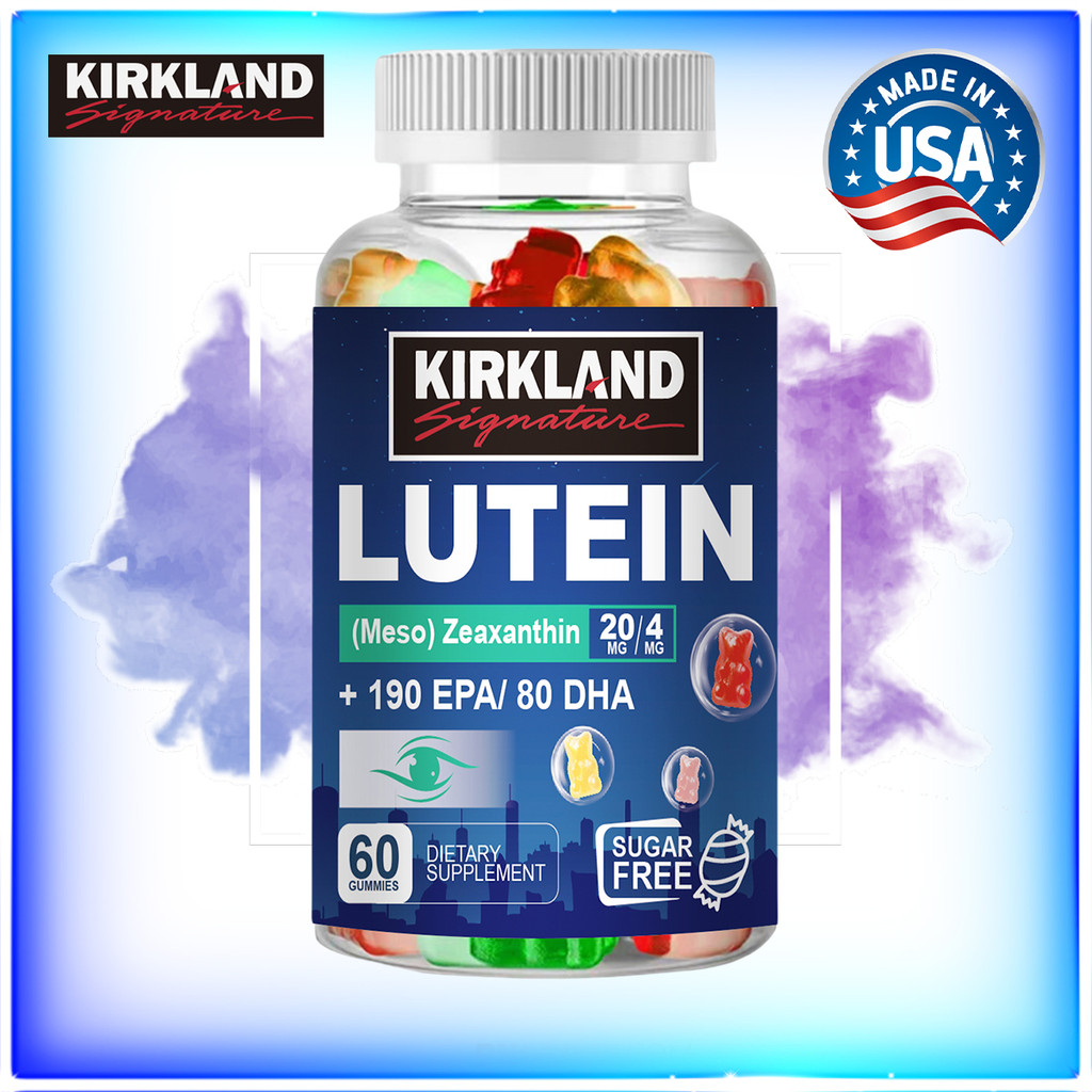 KIRKLAND Lutein Zeaxanthin Gummies for Eyes with Protect your eyesight ...