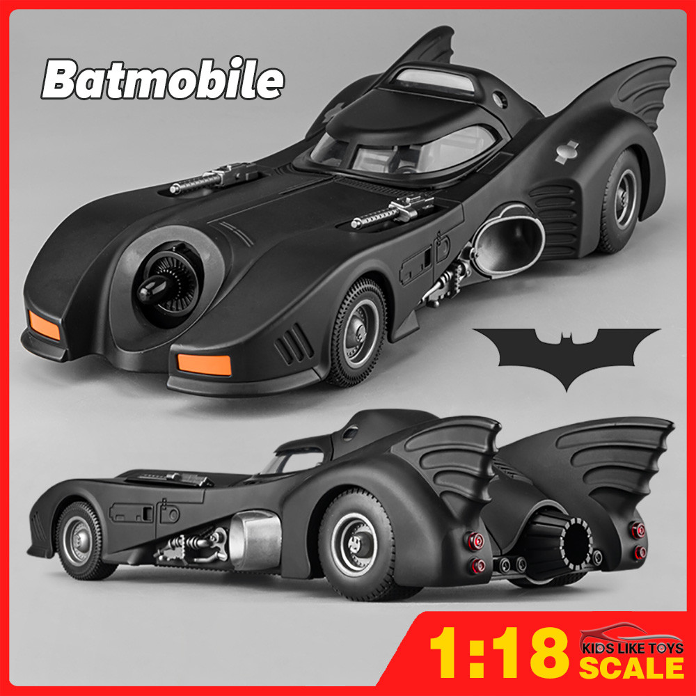 KLT 1:18 Batman Batmobile 1989 Diecast Model Car Alloy Cars Toys ...