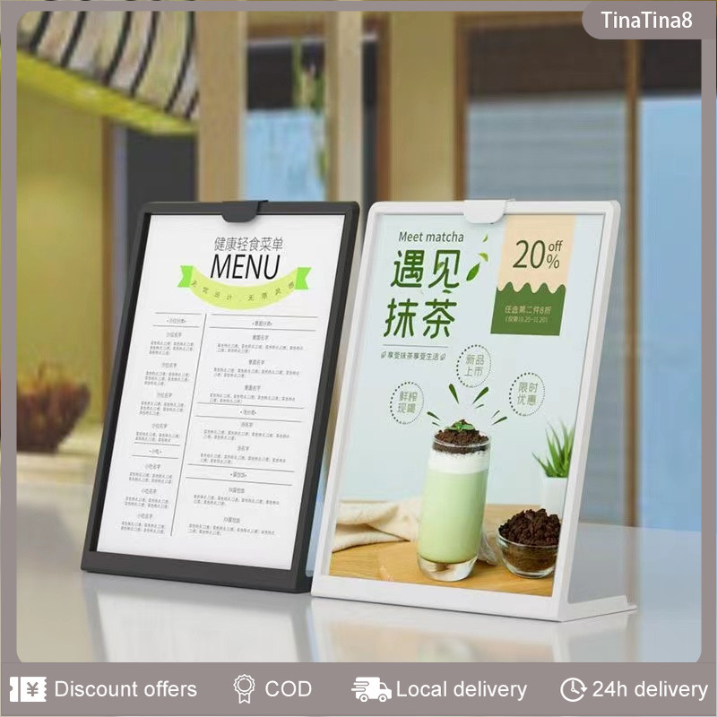 Restaurant desktop display billboard milk tea shop menu price sign ...