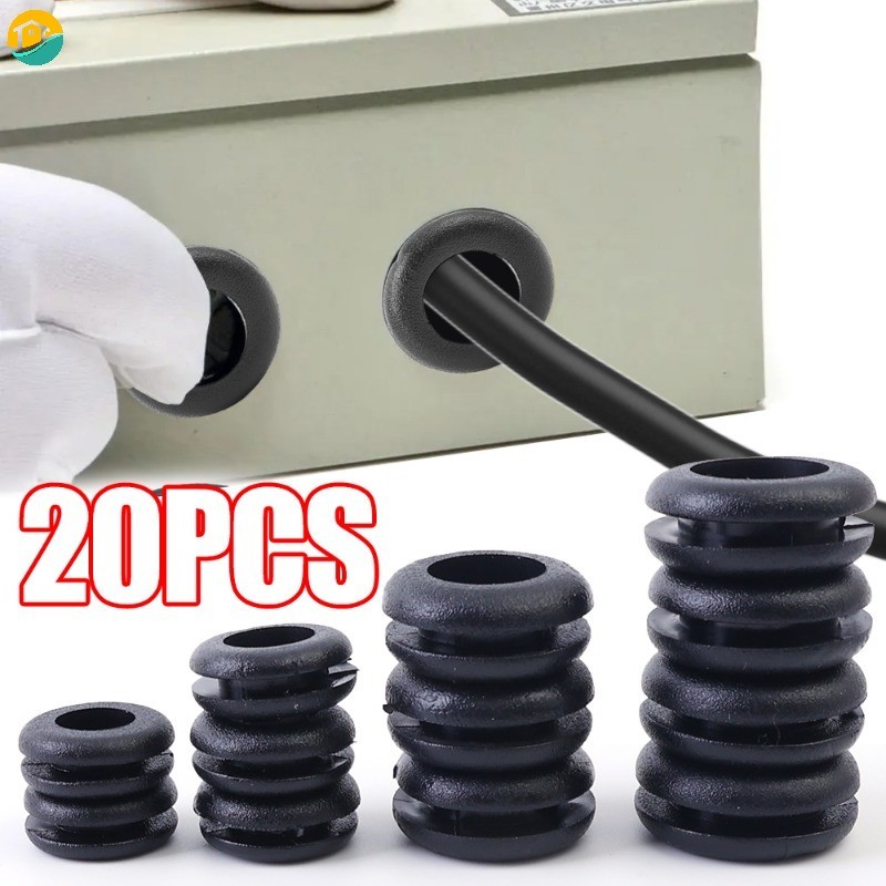 20Pcs Thicken Rubber Sealing Grommet Gasket for Wire Cable Hole ...