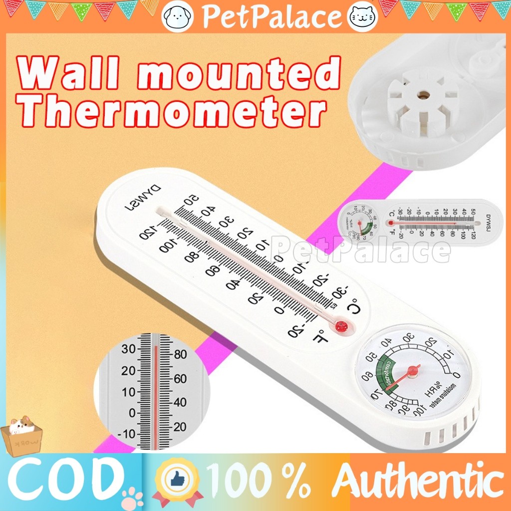 Wall-Mounted Thermometer Hygrometer Humidity Monitor Meter Monitor ...