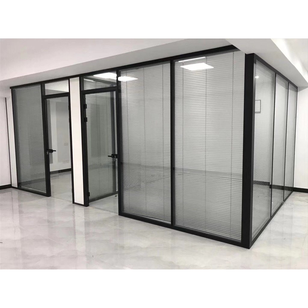 Wuhan Office Glass Partition High Partition Wall Screen High ...