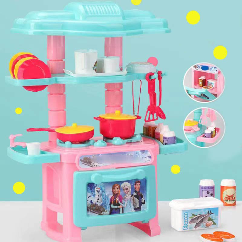 Kitty Pony Hello KittyFrozen Elsa Mini Kitchen Play Set Baby Mainan ...
