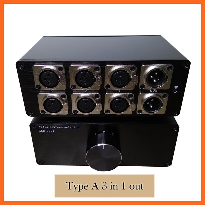 new XLR balanced audio signal selection switch dual-channel passive ...