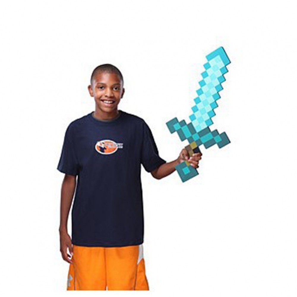 Premium Kids Minecraft Diamond Sword Pickaxe Axe Shovel EVA Weapons for ...