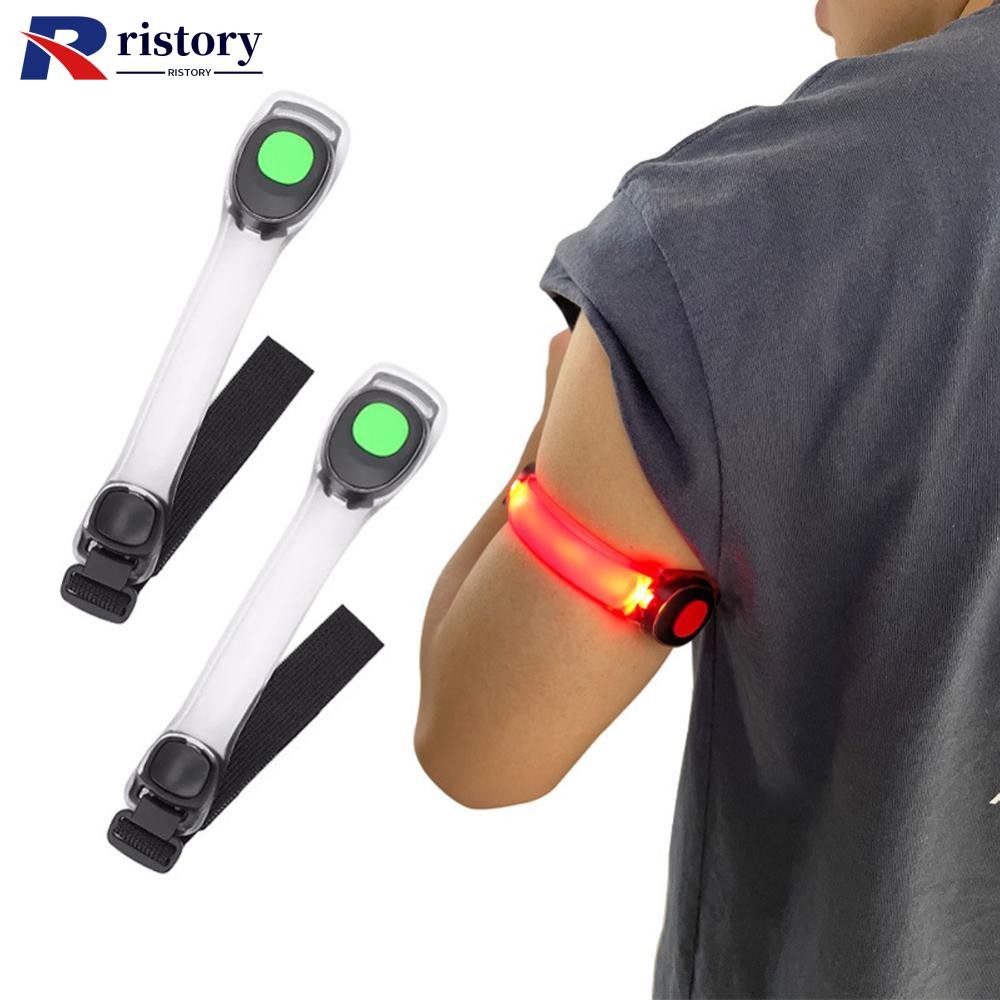 RISTORY Adjustable LED Light Up Armband Wearable Running Arm Belt Glow ...