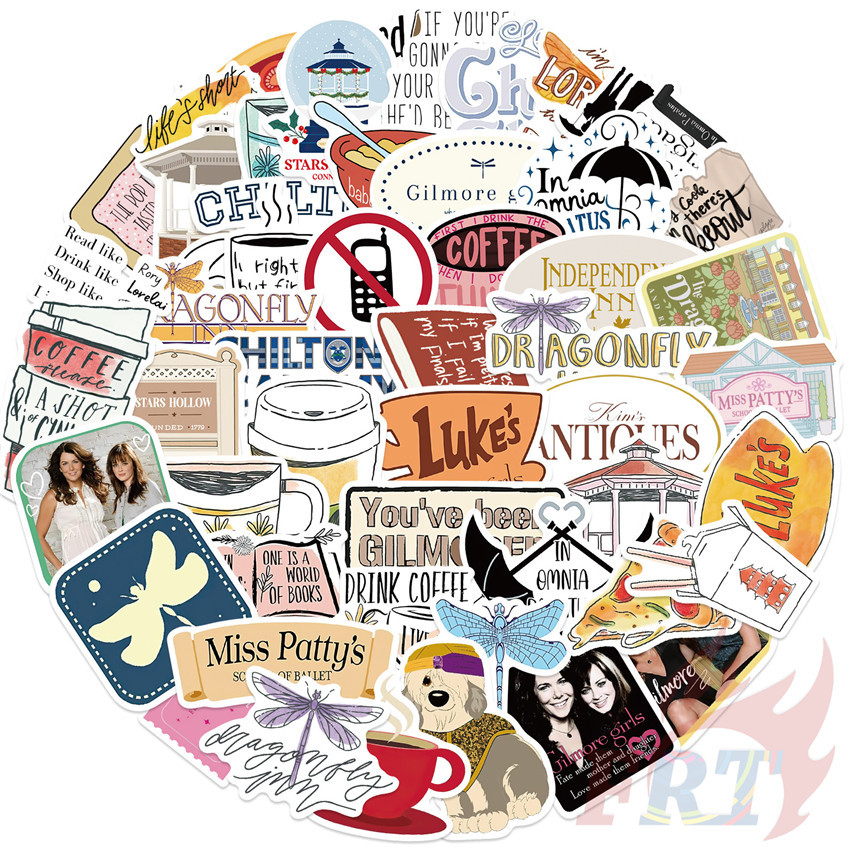 50Pcs/Set Gilmore Girls Series 03 Stickers DIY Waterproof Fashion ...