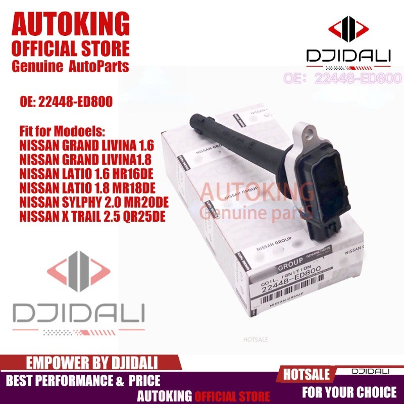 1pcs Ignition Coil for Nissan 22448-CJ00A 22448-ED800 Grand Livina ...