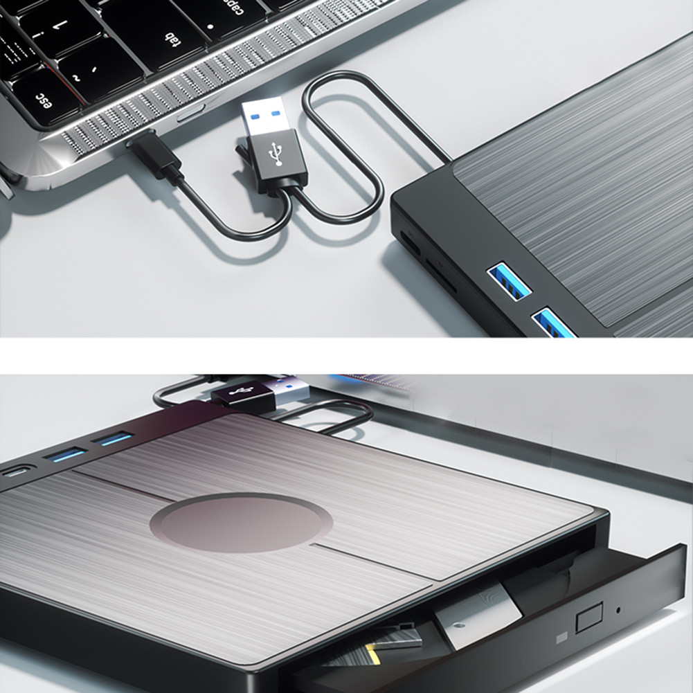 7 in 1 External CD/DVD Drive CD Burner USB 3.0 Portable CD/DVD Burner ...