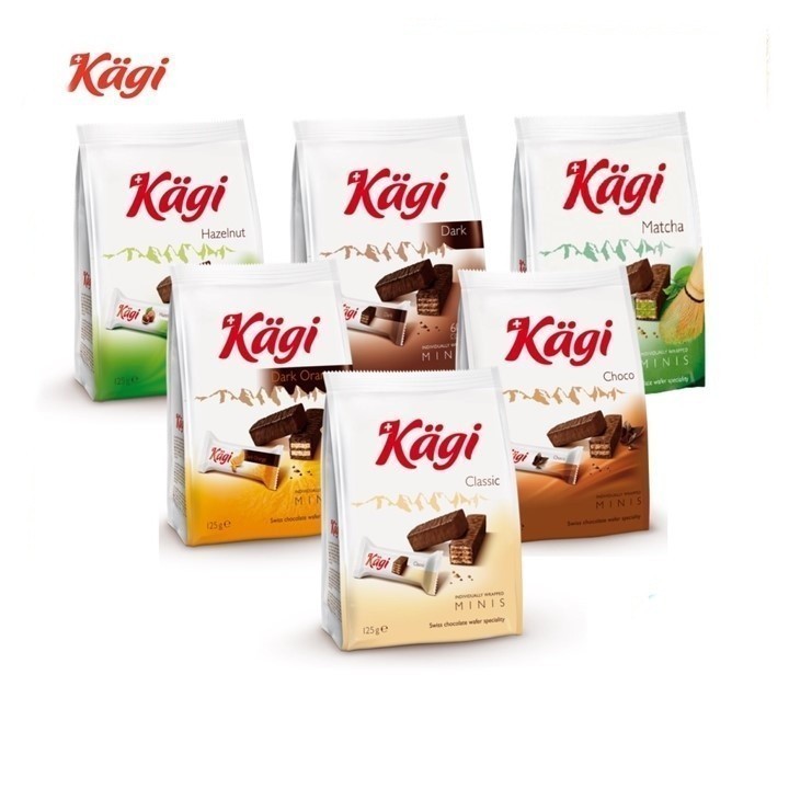 Kagi Chocolate Mini Chocolate Wafer from Switzerland 125gram | Shopee ...