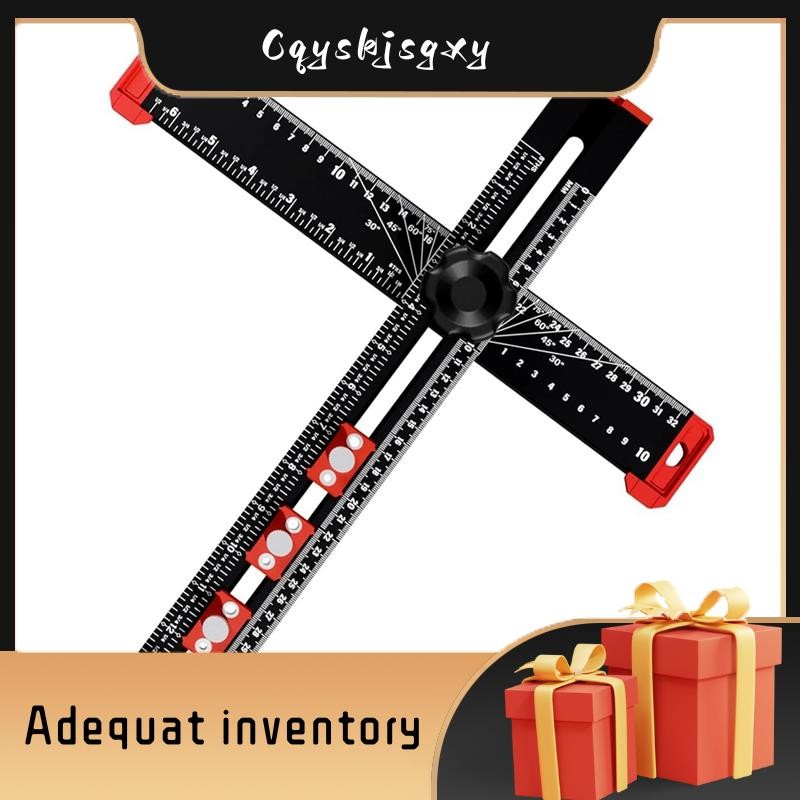 cqyskjsgxy Woodworking 2 in 1 Drilling Positioning Ruler Combination ...