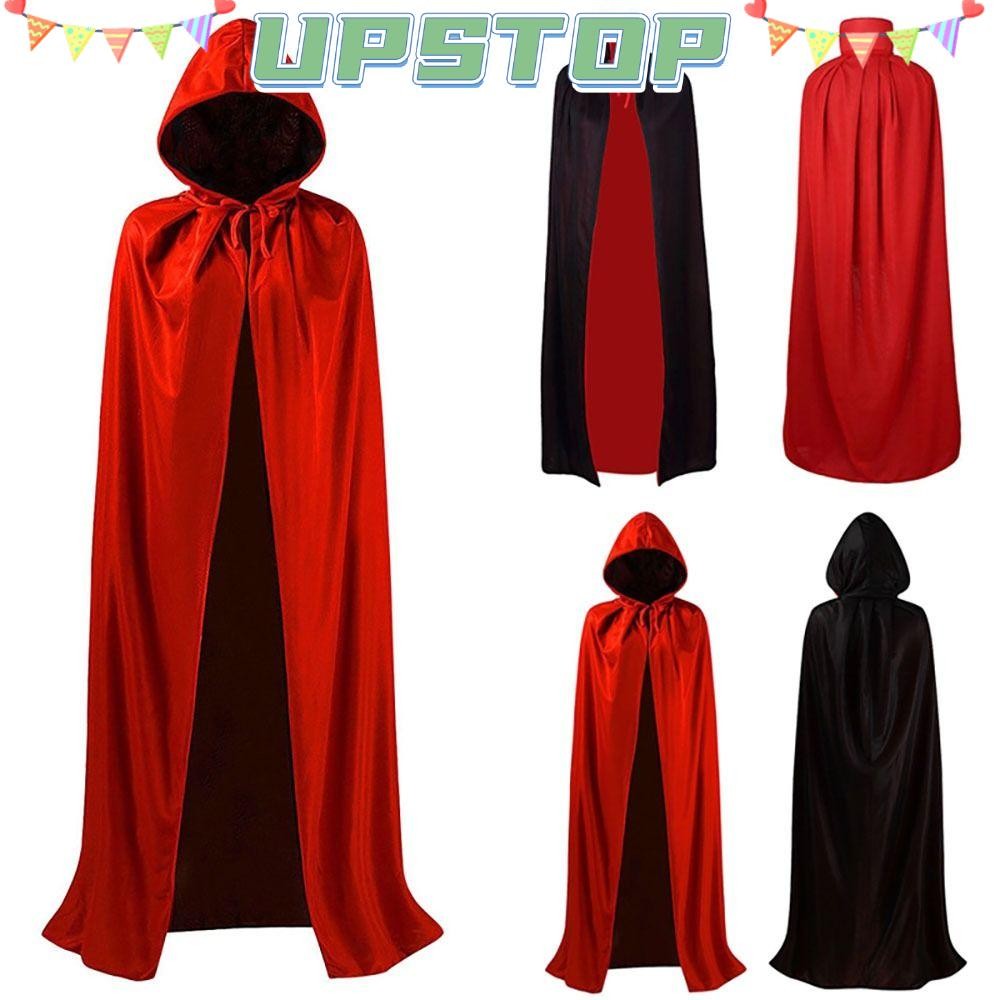 UPSTOPBO Halloween Vampire Cape, Makeup Props Worn on Both Sides ...