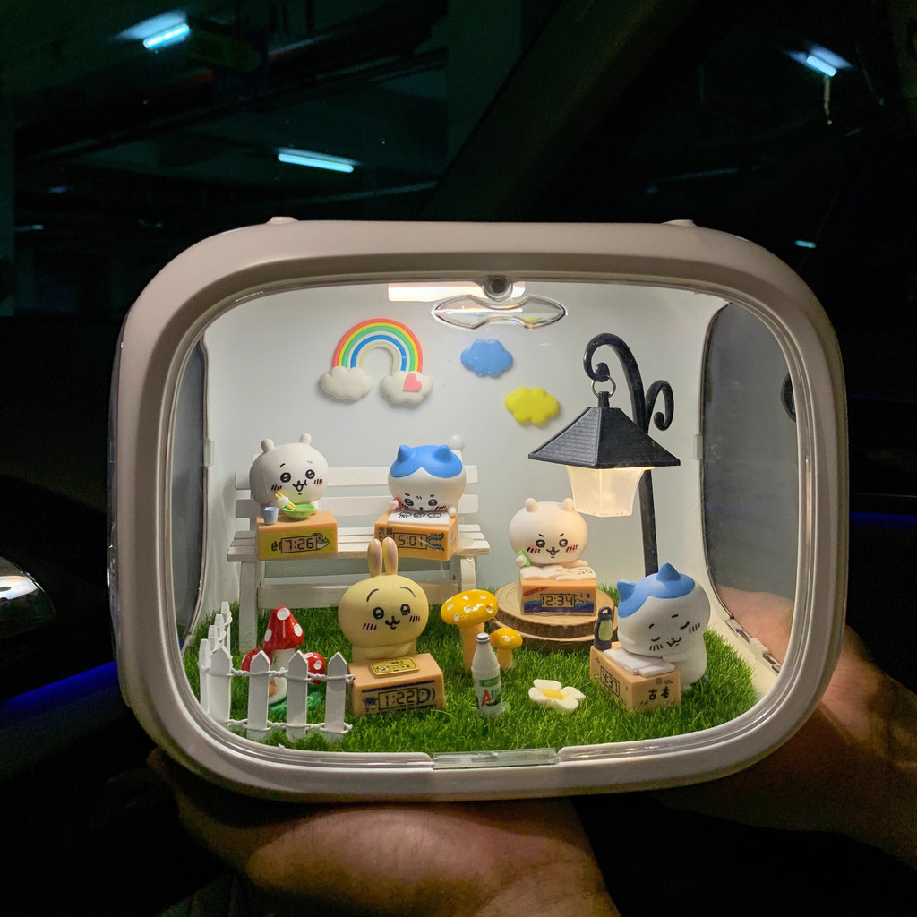 Chiikawa Baby House Display Box chiikawa Ikawa Usachi Acrylic Anti-dust ...