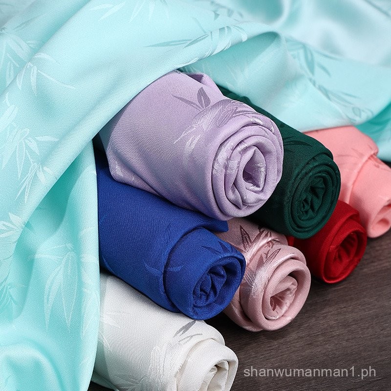 Bamboo Leaf Lifting Wire Satin Cloth Han Chinese Clothing Cheongsam ...