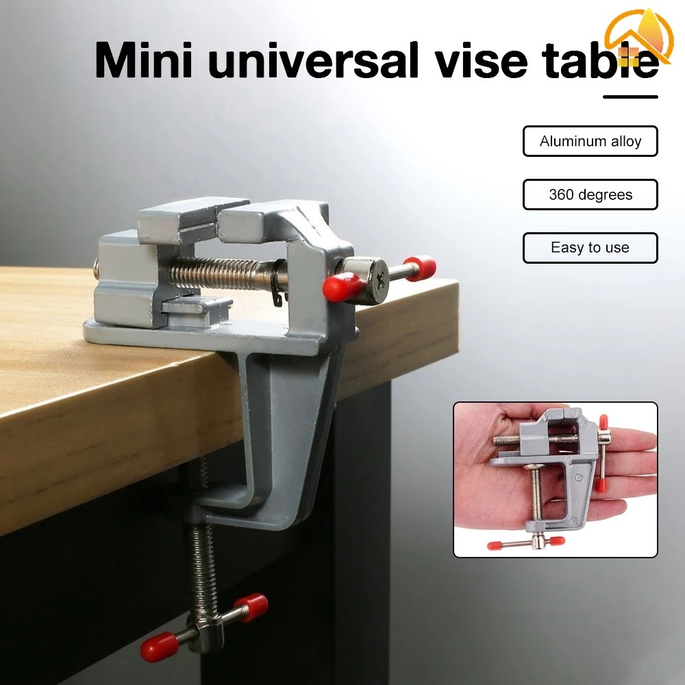 Universal Table Vise Home Aluminum Mini Clamp on Table Bench Vise DIY ...