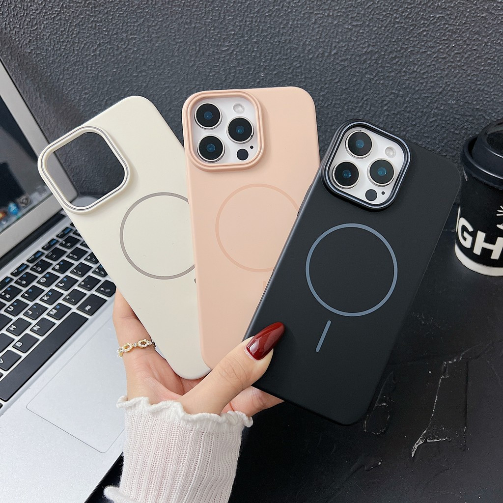 Fine Coil Magnetic Matte Hard PC Ultra-thin Phone Case for IPhone 16 15 ...