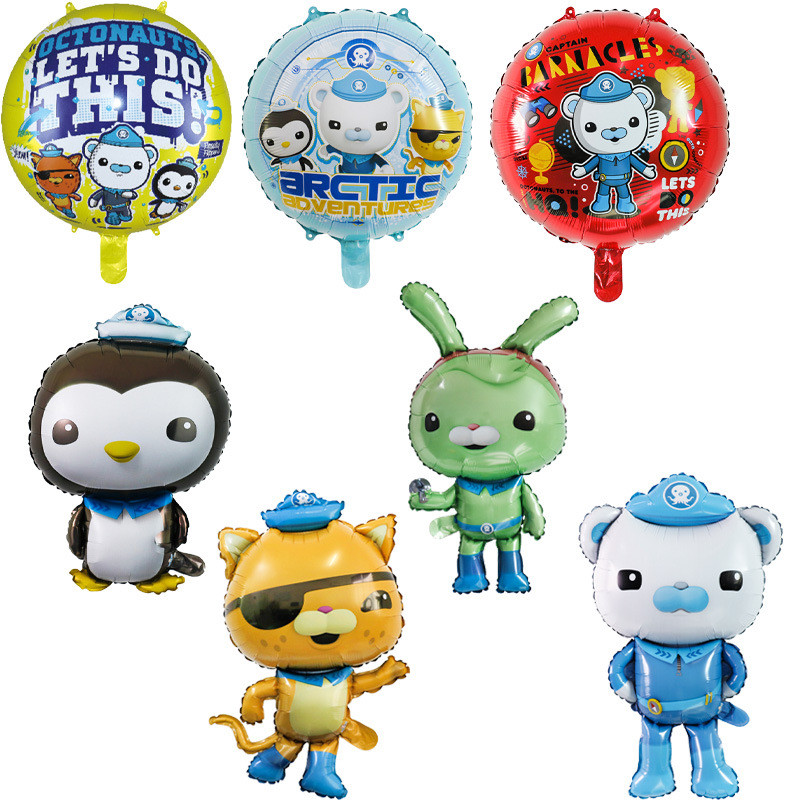 The Octonauts Theme Foil Balloon Barnacles Kwazii Peso Tweak Aluminum ...