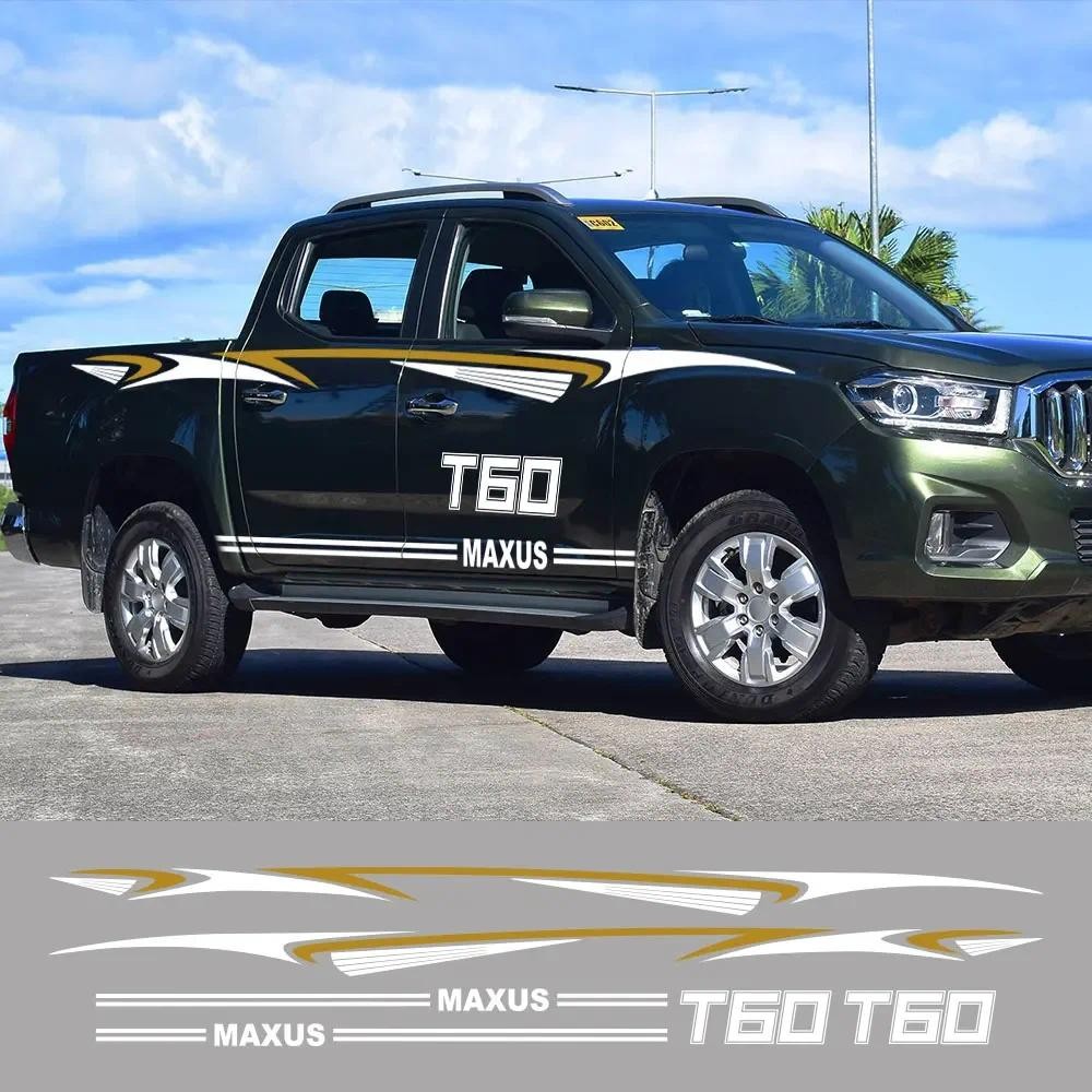 Pickup Door Side Sticker For Maxus T60 Truck Body Waist Line Vinyl Custom Logo Decor Covers Car ...