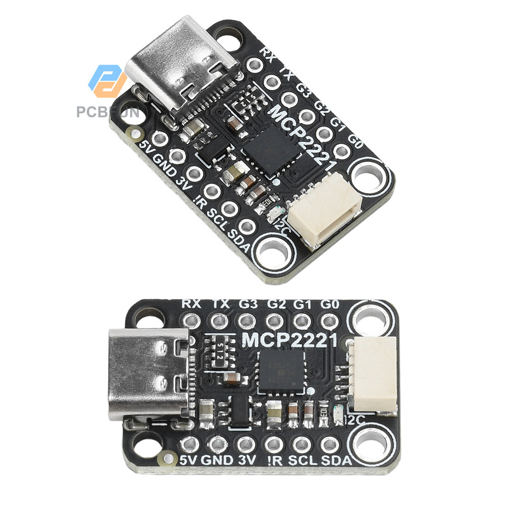 Pcbfun Mcp2221A Usb To Gpio Adc/I2C Adapter Module Type-C | Shopee ...